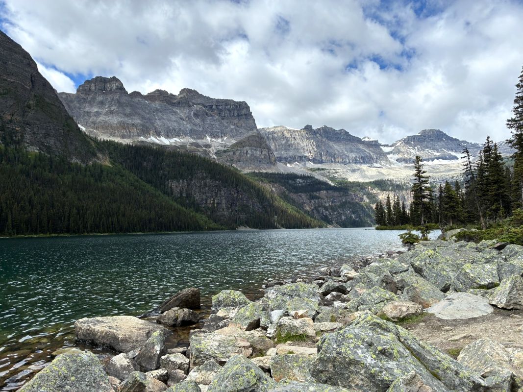 Hiking Boom Lake Trail in Banff National Park